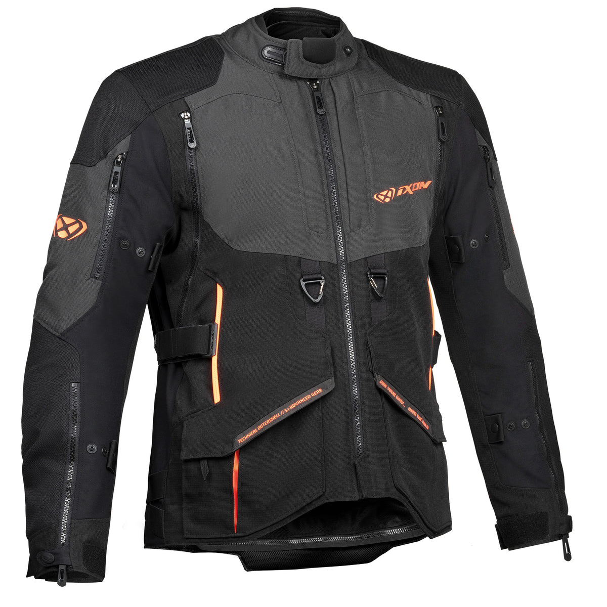 IXON Ragnar Black/Anthracite/Orange Jacket